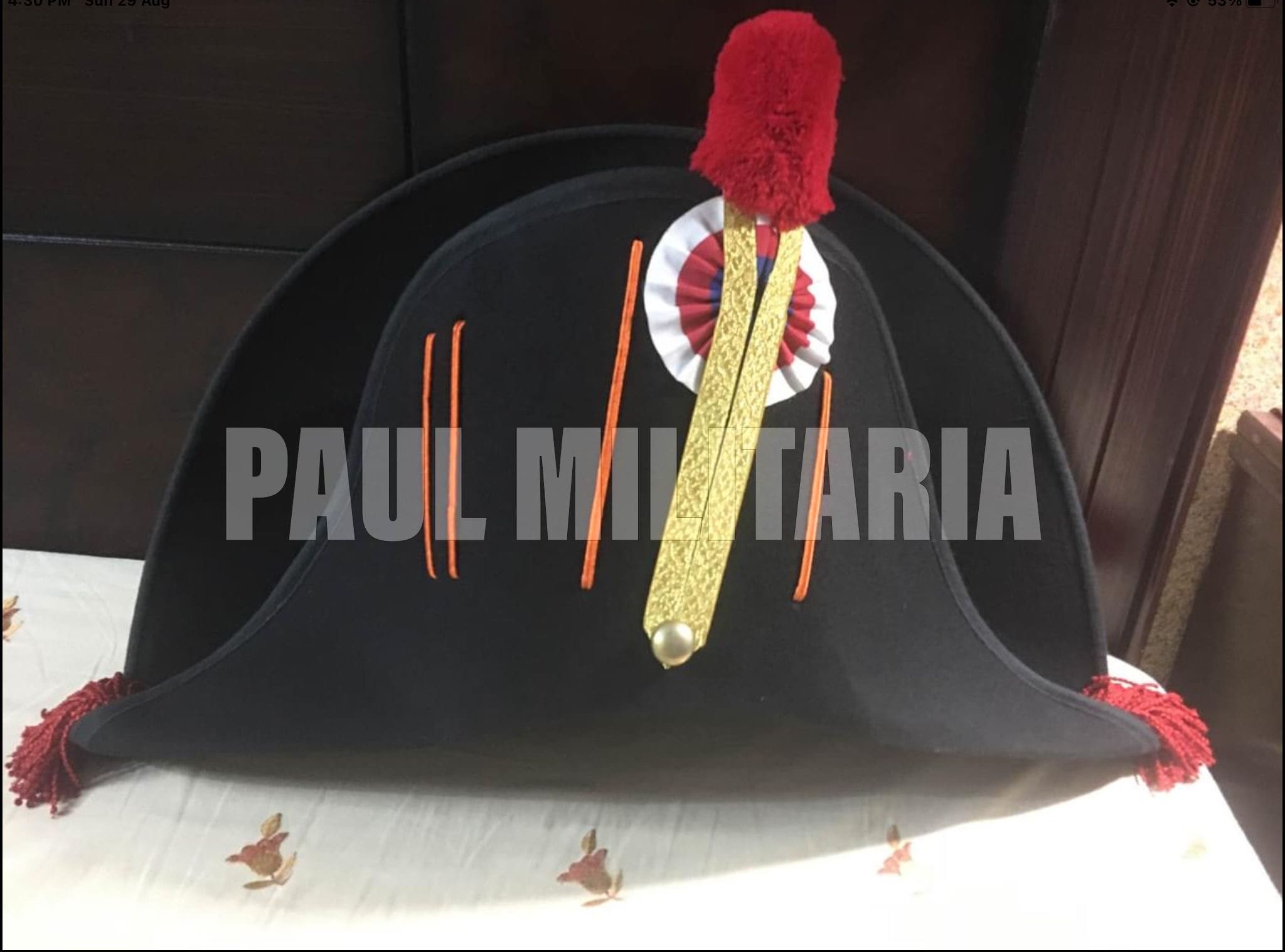 French Napoleonic Bicorne Hat de grenadier