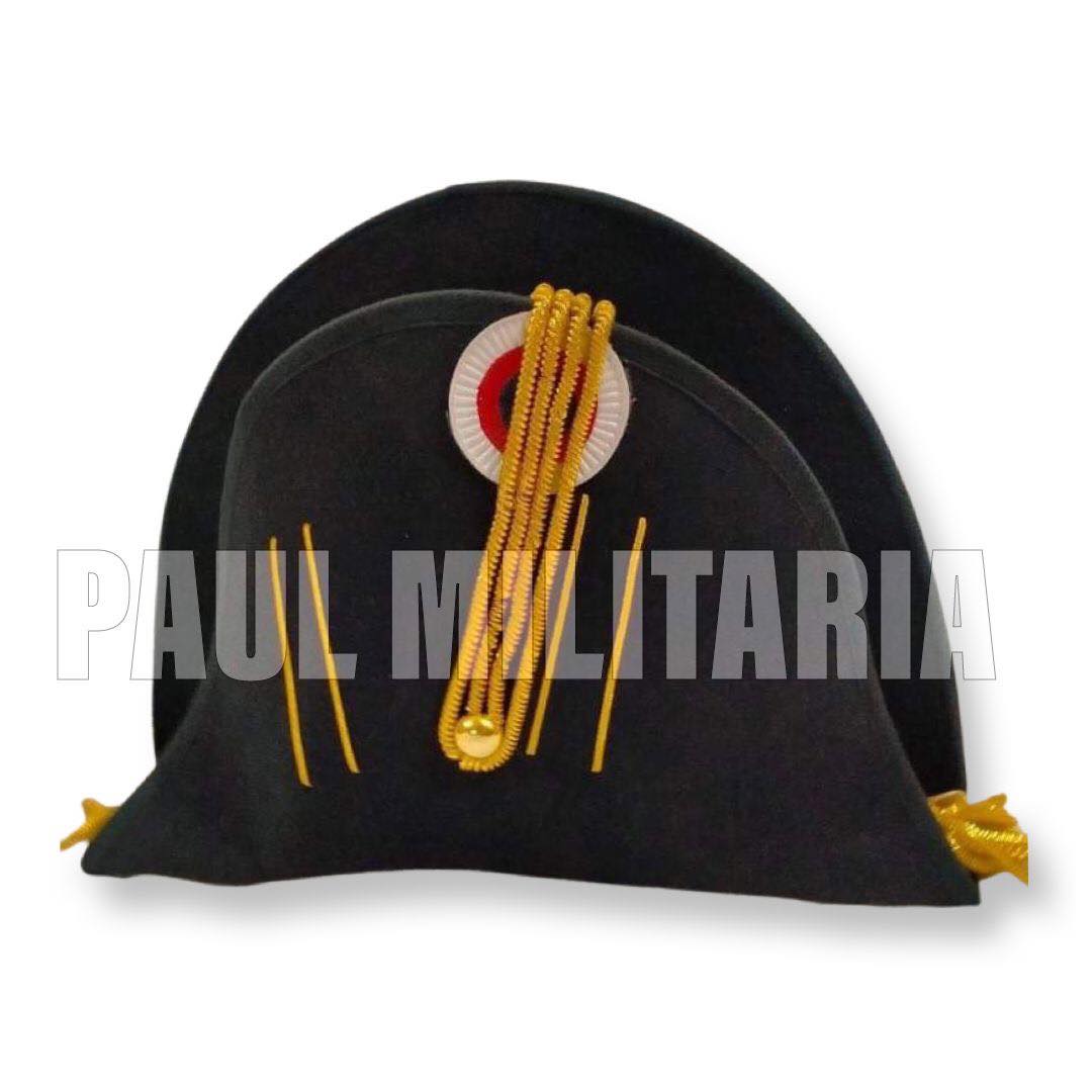 French Napoleonic Bicorn for officer Hat in Gold Briad